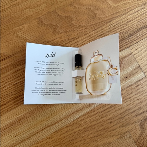 Coach | Other | Coach Gold Perfume Sample | Poshmark